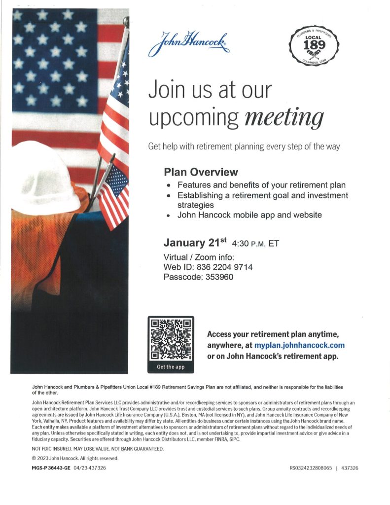 Plumbers & Pipefitters Local Union 189 - Columbus OH